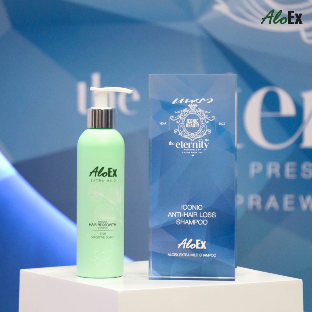 AloEx Extra Mild Shampoo คว้ารางวัล Iconic Anti-Hair Loss Shampoo จากเวทีใหญ่ “PRAEW ICONIC ...